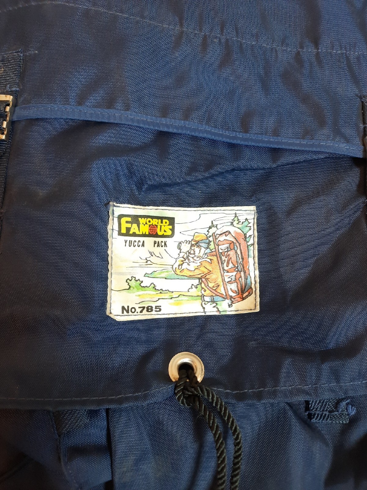 Vintage World Famous Yucca Pack No. 785 Backpack Lightweight Blue Made ...
