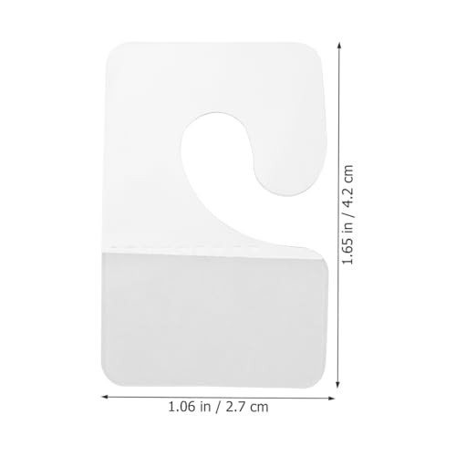 200Pcs Self Adhesive Hanging Tabs Clear Adhesive Hangers for Retail ...