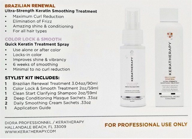 KERATHERAPY Brazilian Renewal Stylist Kit Ultra Keratin Smoothing ...
