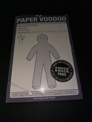 Knock Knock Voodoo Paper Doodle Activity Pad Over 60 Sheets Stationery ...