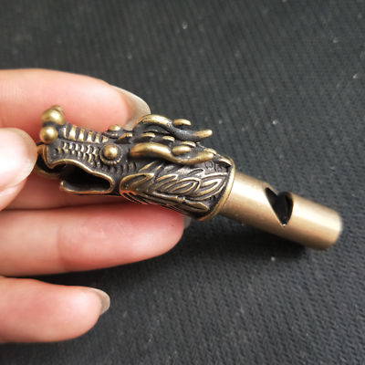Exquisite Chinese bronze Hand Carved Dragon statue Loud Whistle | eBay