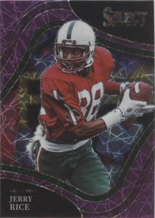 2022 Panini Select Draft Picks - Field Level Jerry Rice #148 Purple ...