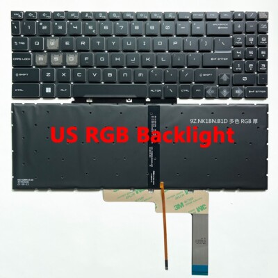 US 4-Zone RGB Backlit Keyboard For MSI Cyborg 15 A13VEK A13VFK A13UCK ...