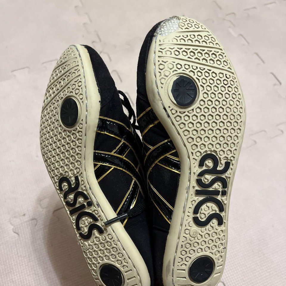 asics Og EX-EO Old Model TWR900 Wrestling Boxing Shoes Black Gold US7 ...