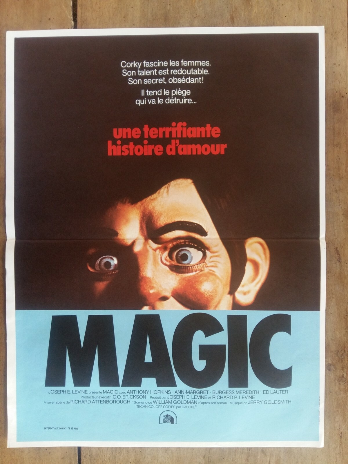 Magic Poster Anthony Hopkins Ann Margret Horror Corky 40X60Cm | eBay