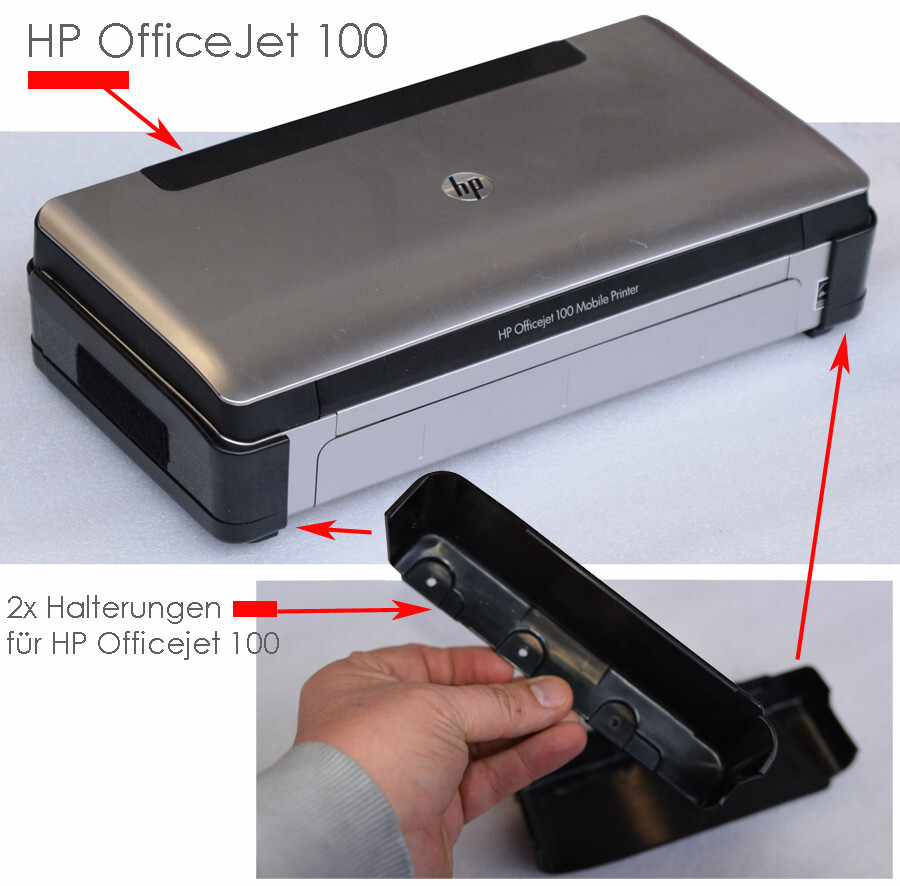 Small Mobile Printer HP Officejet 100 USB Bluetooth for Windows XP 7 8 ...