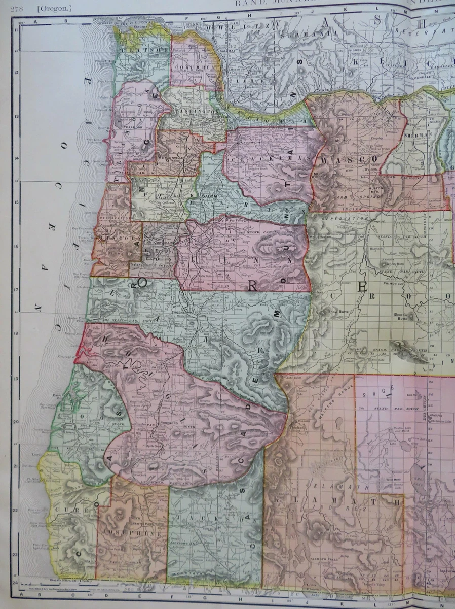 Large Map Of Oregon