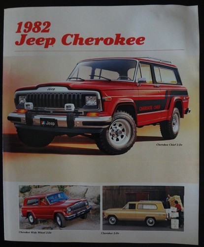 Vintage 1982 Jeep Cherokee Chief Lerado AMC Dealer Sales Brochure | eBay