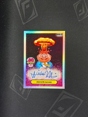 2025 Topps Worst of GPK Garbage Kids ADAM BOMB Niclas Mortensen Auto | eBay