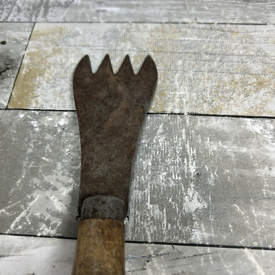 Vintage/Antique Metal Ice Chipper Primitive Metal Capped Handle | eBay