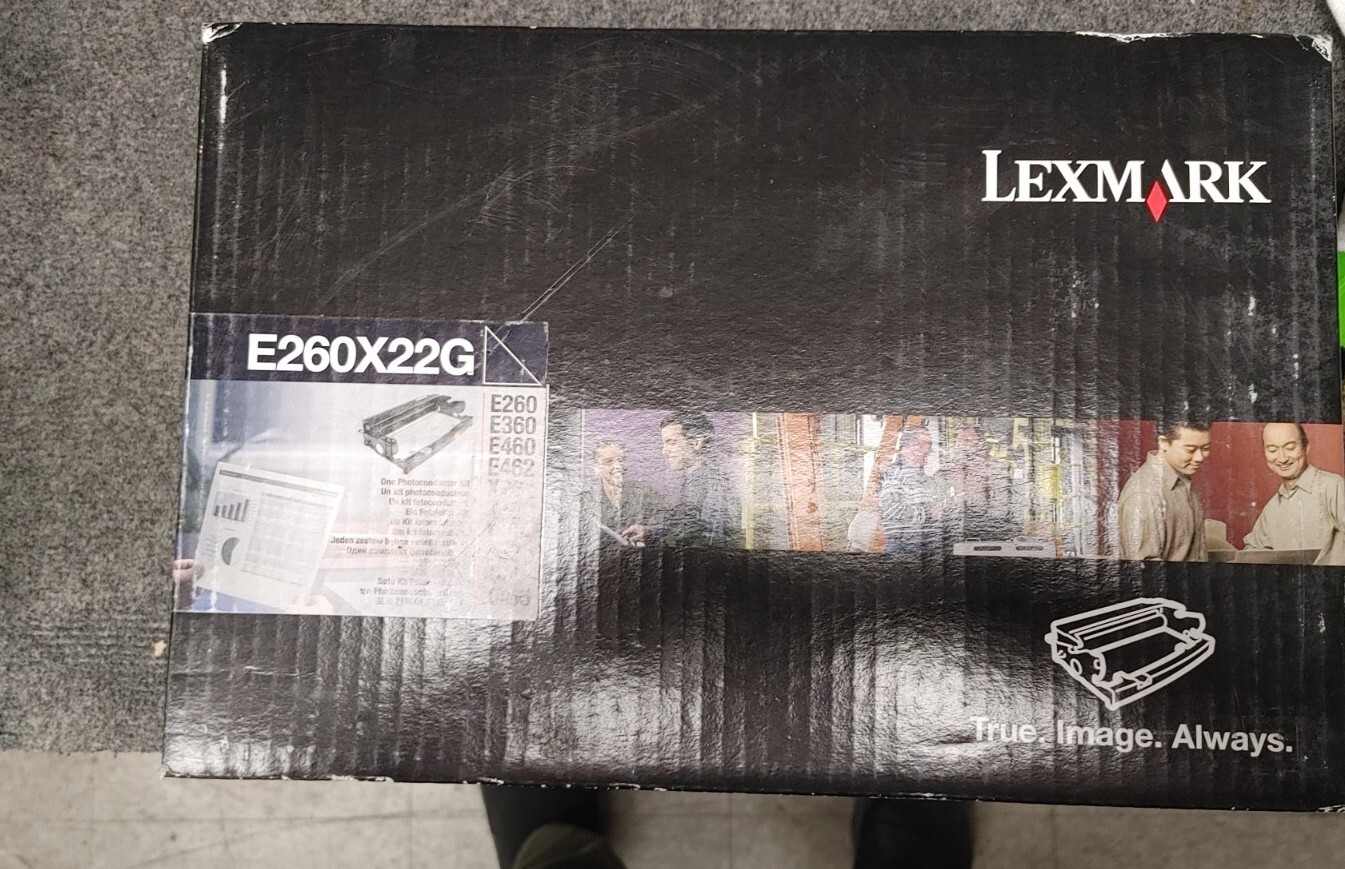 Genuine Lexmark E260 E360 E460 E462 X264 X363 X463 Black Drum E260X22G ...
