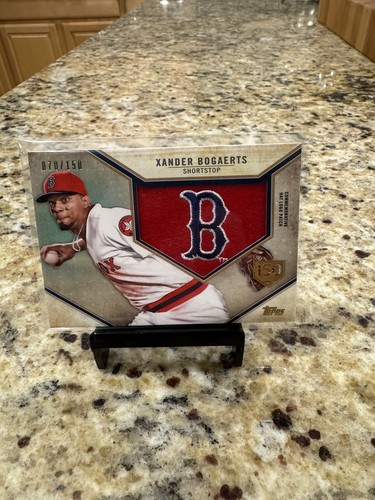 2019 Topps 150th Retro Hat Logo Patch Xander Bogaerts Boston Red Sox ...
