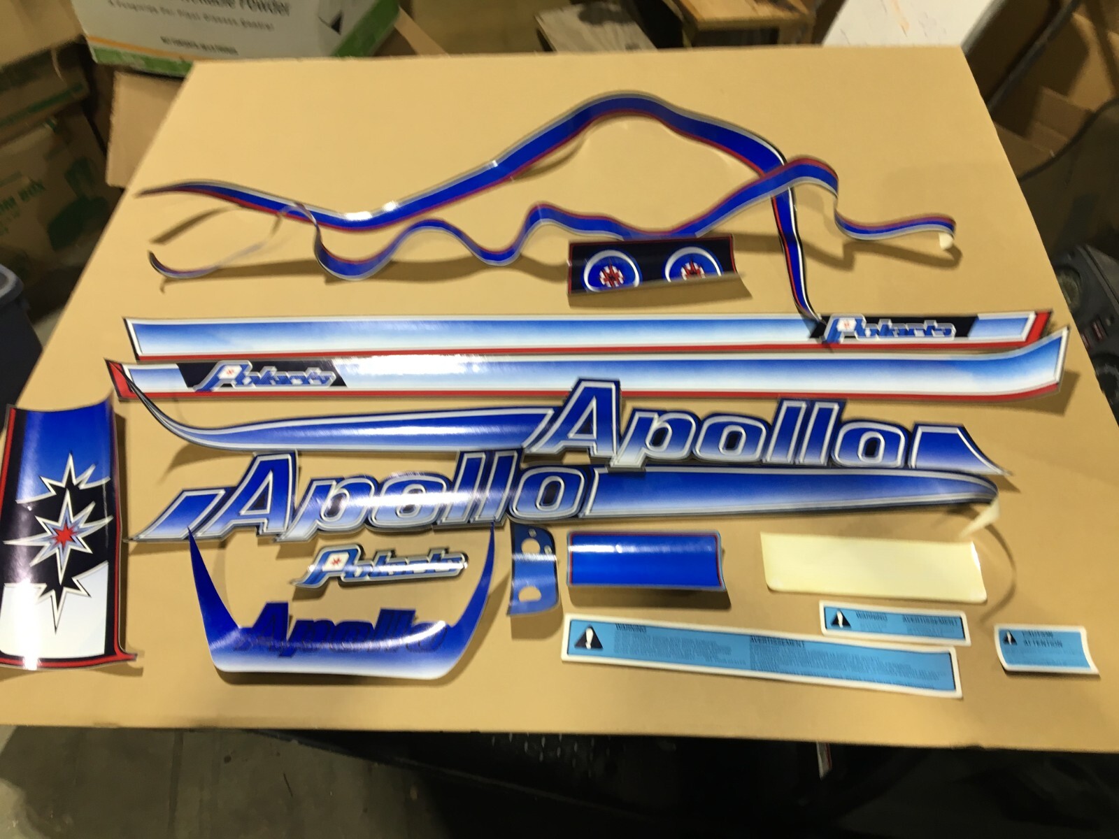 NOS Polaris Hood Tunnel Warning Dash Decals 80 Apollo 340 Vintage ...