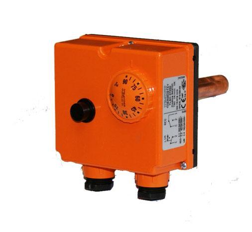 Immersion Double Thermostat model TLSC from IMIT, 0/90°C, Safety 90/110 ...
