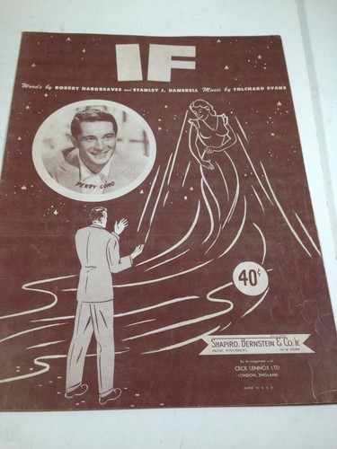 Vintage Sheet Music If by Robert Hargreaves and Stanley Damerell | eBay