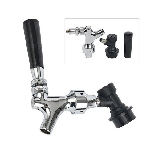 Beer Faucet Ball Lock kit, Stainless Core Chrome-Plated Brass Draft ...