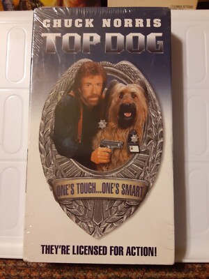 Top Dog Chuck Norris (VHS, 1995) Brand New Factory Sealed Police Dog ...