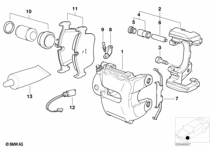 BMW Genuine Front Left Brake Caliper Housing 34116765881 for sale ...