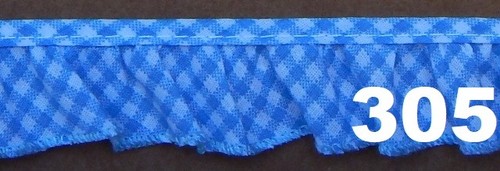 1" RUFFLED GINGHAM TRIM, 1, 3, 5, 10 AND 50 YARD PIECE, FREE SHIPPING ...