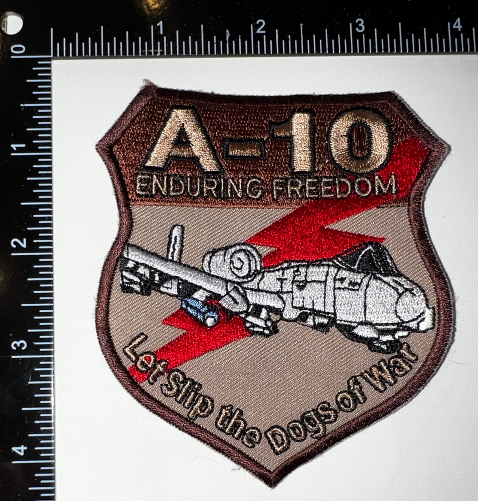 OEF Enduring Freedom USAF A-10 Let Slip The Dogs of War Patch | eBay
