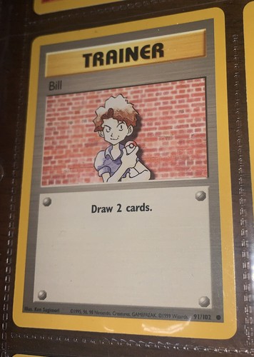 Pokemon Card Trainer Bill Base Set 91/102 | eBay