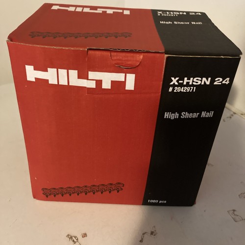 HILTI X-HSN 24 High Shear Nail DX9 Powder Actuated Metal Deck Fasteners ...