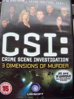 CSI: 3 DIMENSIONS OF MURDER--HIDDEN OBJECT DETECTIVE GAME---PC DVD ...