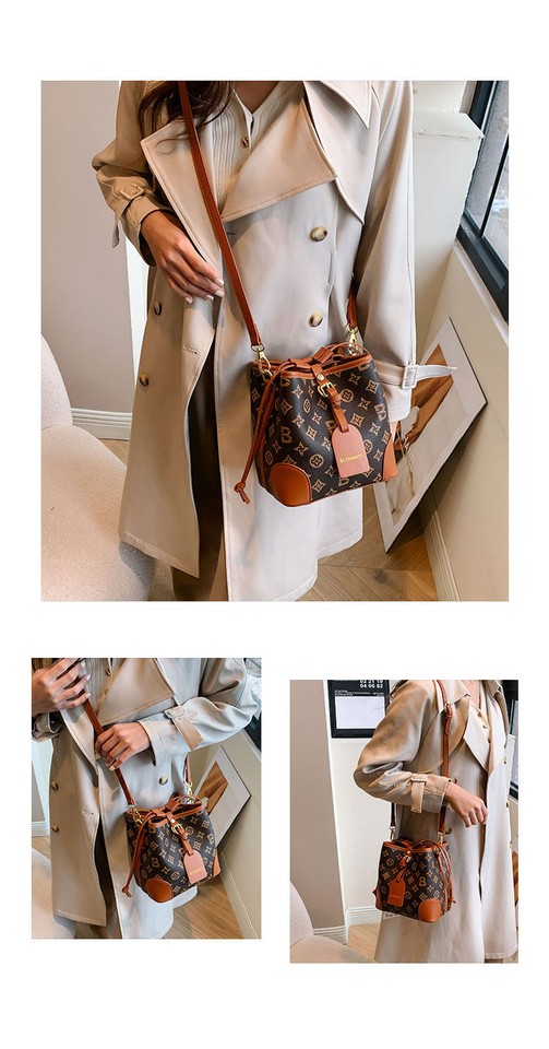 Women's Luxury Drawstring Bucket Bag，Shoulder Crossbody Bag Female ...