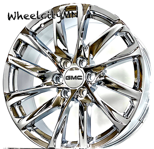 20" chrome 4875 OE replica SET wheels fits 2024 GMC Sierra Yukon Denali ...