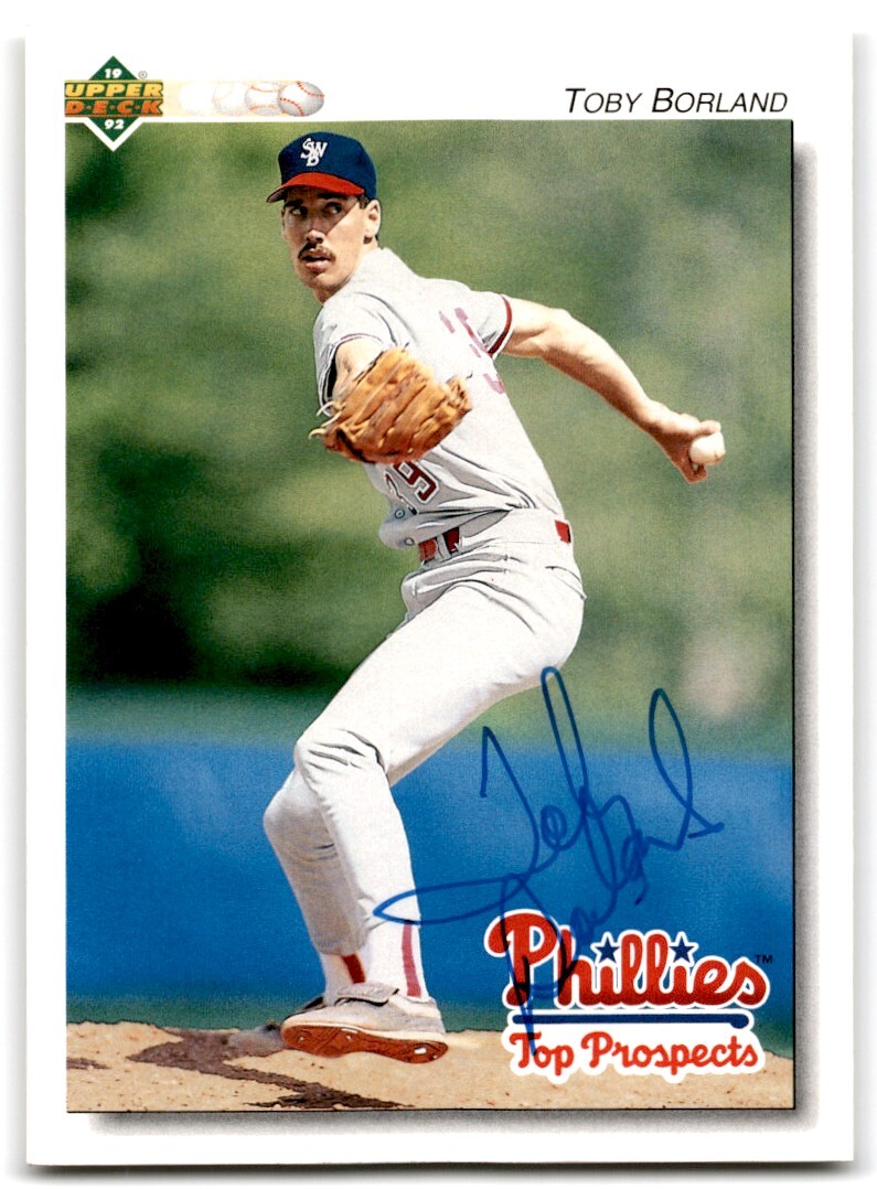 1992 Upper Deck Minors Signed Toby Borland Scranton/Wilkes-Barre Red ...
