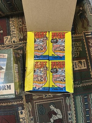Topps Desert Storm (NOT SEALED) and Pro Set Desert Storm (SEALED BOX ...
