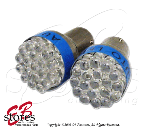 Blue Front Signal 19 LED 1157 Light Bulbs 2pcs 2397 2357A 2057A (1 Pair ...