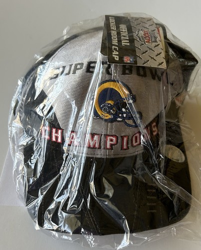 NEW Vintage St. Louis Rams 2000 NFL Super Bowl Champions Adjustable ...