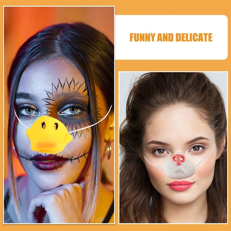 2 Pcs Halloween Costume Props Animal Cosplay Supplies Dress Nose | eBay UK