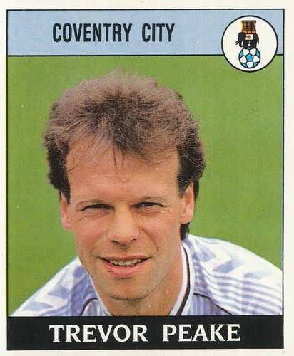 053 TREVOR PEAKE # ENGLAND COVENTRY CITY.FC STICKER FOOTBALL 89 PANINI ...