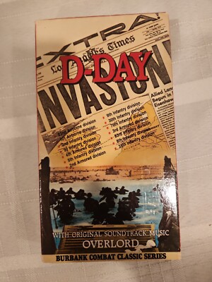 D-Day Invasion (VHS, 1990) Movie Rare WWII World War 2 Burbank Video ...