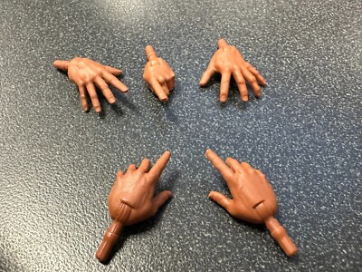 Hasbro 6" SCALE Starting Lineup (FIVE BLACK MALE HANDS) MINT Classified ...