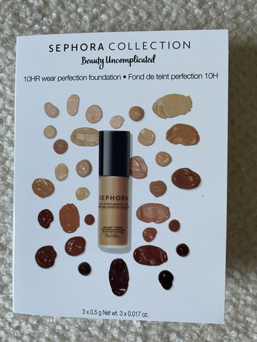 SEPHORA COLLECTION Beauty Uncomplicated 10HR Foundation Sample Card 3 ...