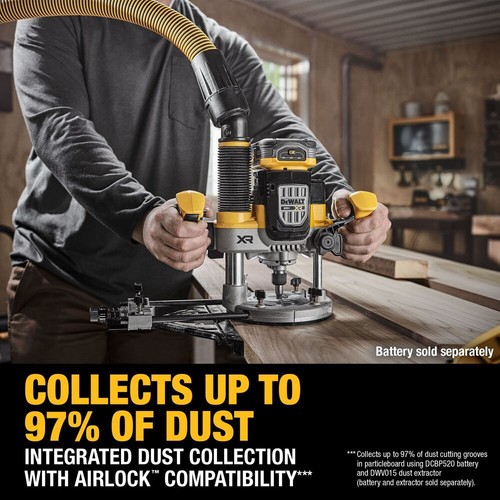 DeWalt DCW620B 20V MAX XR 2-1/4 Peak HP Brushless Cordless Plunge ...