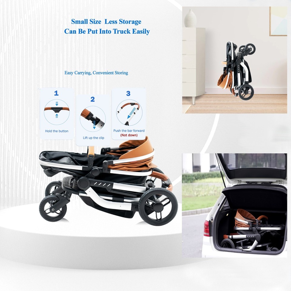 Standard Baby Stroller,Foldable Portable Pram, Baby Carriage Toddler ...