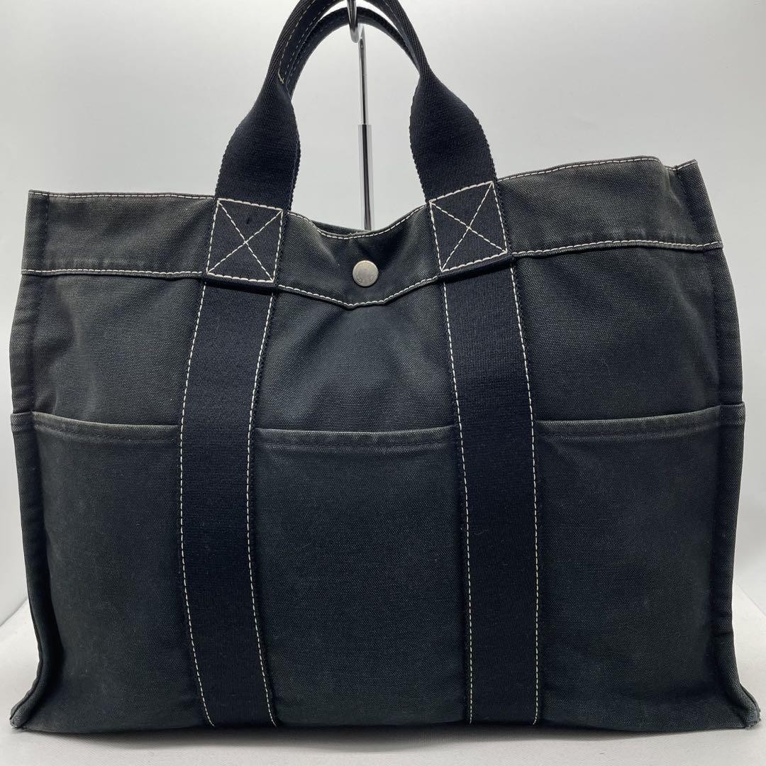 HERMES Deauville MM tote bag black A4 size capacity #… - Gem