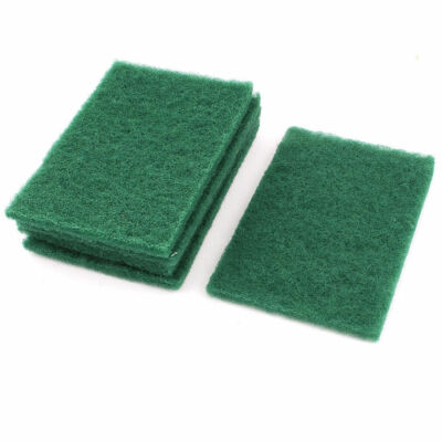10 x Abrasive Pads Green Scrub Kitchen Pot Cleaner Scrubber Scourer ...