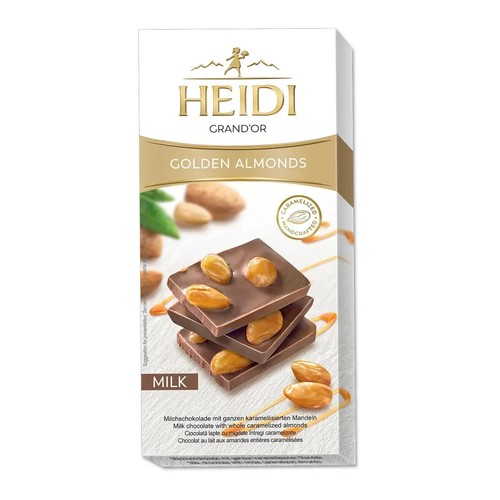 Heidi GOLDEN ALMONDS Milk Chocolate Block 100g / 3.52oz | eBay