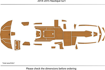 2014-2015 Nautique G21 Swim Platform Cockpit Boat EVA Foam Teak Deck ...