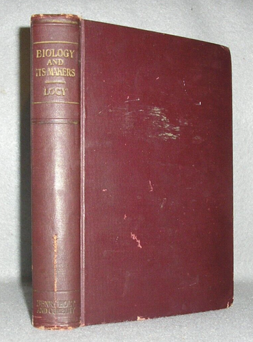 Antique Evolution Science Book Biology and Its Makers Scientists ...