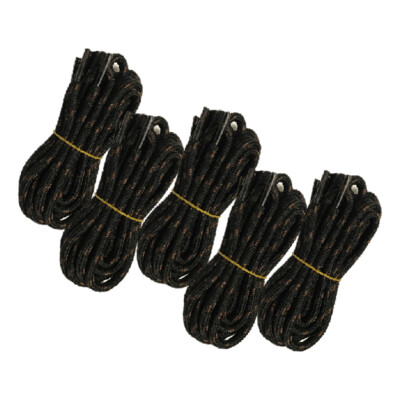 5pair 5mm Thick Heavy duty Round Hiking Work Boot Shoe laces Strings ...