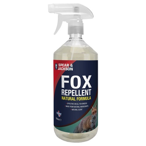 Fox Repellent Spray - 500ml Trigger Spray - Spear & Jackson, Natural ...