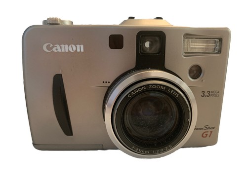 Canon PowerShot G1 PC1004 Gray 3.3MP 3x Optical Zoom Compact Digital ...