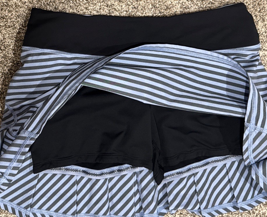 Pace Setter Skirt Skort Sz 4 Polar Haze Black Tennis Running Tennis | eBay