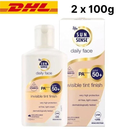 Ego SUNSENSE Daily Face SPF50+ INVISIBLE TINT FINISH Oil-Free Sunscreen ...